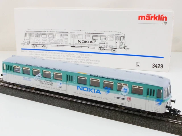 MÄRKLIN 3429 MOTOR Car BR 515 Nokia DELTA-Digital Mint! OVP BL 1705-12 ...