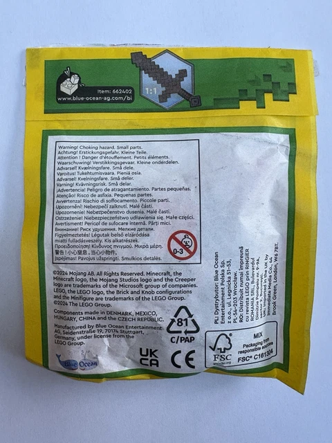 LEGO MINECRAFT NETHER Hero & Strider Mini Set 662402 | Brand New Sealed ...