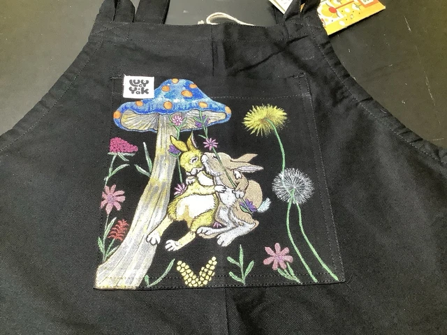 LUCY & YAK Umi Black Dungarees: Rabbits Swinging/Unique! New With Tags ...