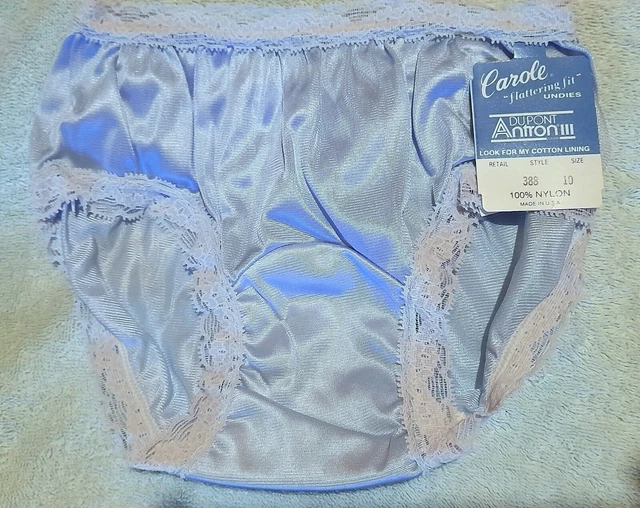 GIRLS PRETTY BABY Blue Nylon Briefs Vintage Style Knickers - Panties US ...