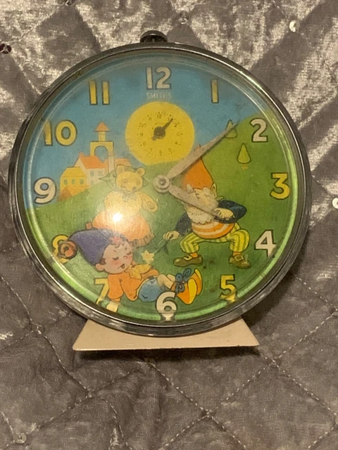 RARE VINTAGE NODDY Alarm Clock- Nodding, Noddy Alarm- Smiths ALARM ...