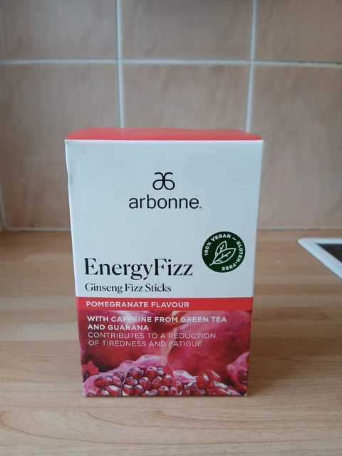 ARBONNE ENERGY FIZZ Sticks Pomegranate 30 Pack | Vegan Gluten Free £39. ...