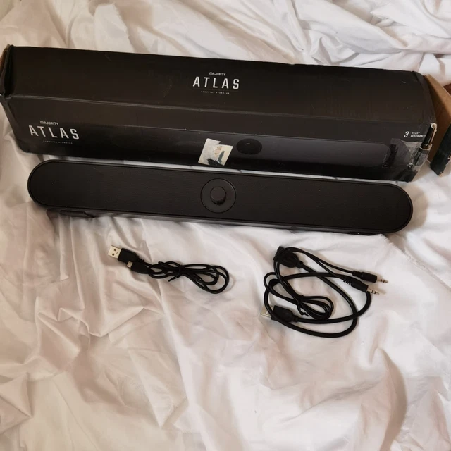 MAJORITY ATLAS BAR Blk Portable Bluetooth Sound Bar Boxed Same Day ...