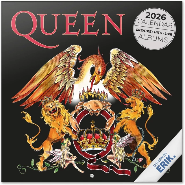 WALL CALENDAR 2026 - Queen Calendar 2026 | Square 30 X 30 Cm - 12 X 12 ...