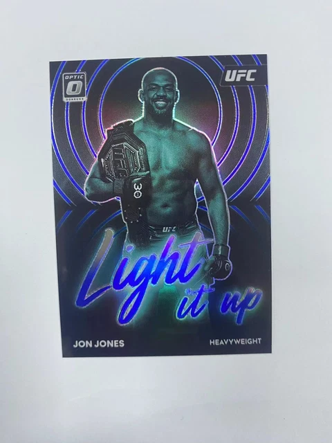 JON JONES 2023 Panini Donruss Optic Ufc Light It Up Blue Prizm #10/49 ...