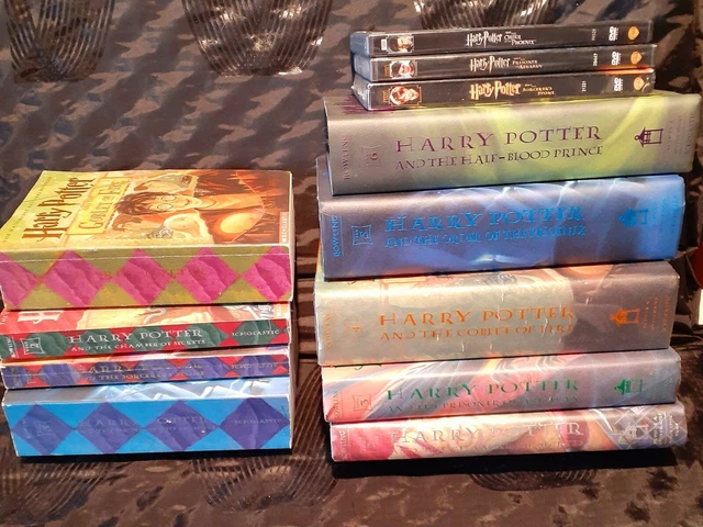 HARRY POTTER LOT of 12 ALL first edition Books DVDs JK Rowling £70.82 ...