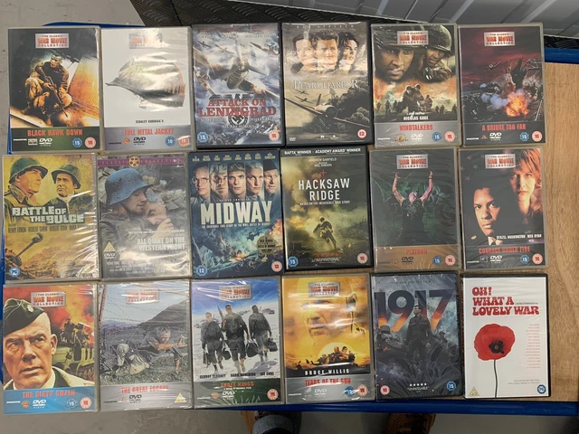 QUALITY BUNDLE OF War Movie DVDs Most Still Sealed See Pictures & Free ...
