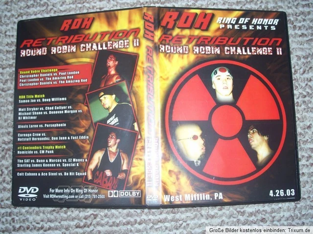 WRESTLING DVD ENGLISH ROH Retribution Round Robin Challange II 2003 WWE ...