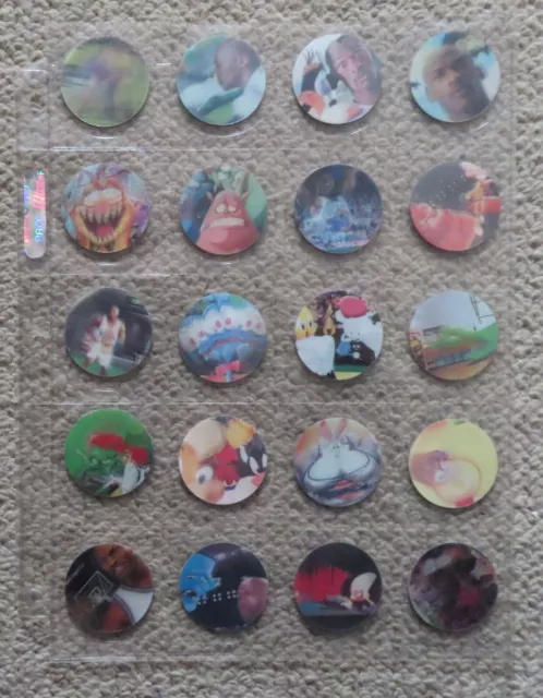 LOONEY TUNES TAZOS space jam series from 1996 #1 to #20 magic motion ...