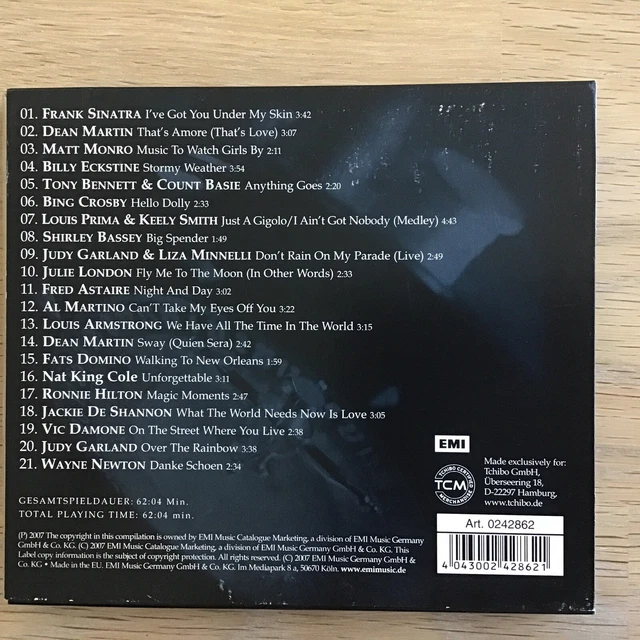 LAS VEGAS LEGENDS CD Dean Martin Judy Garland Frank Sinatra Julie ...