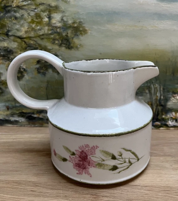 VINTAGE MIDWINTER STONEHENGE Invitation Milk Cream Jug Pink Carnation ...