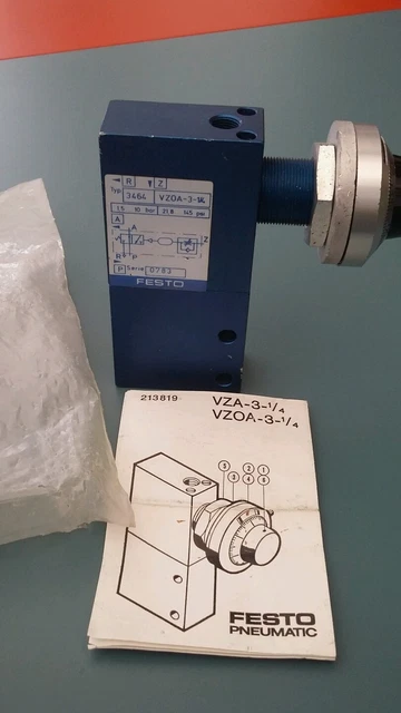 VZOA31/4 (3464) FESTO Time Delay Module Valve Unused Surplus Stock Old ...
