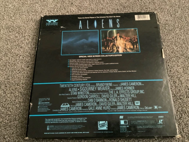 ALIENS NTSC LASERDISC. Special Wide Screen Collector’s Edition. 4 Discs ...