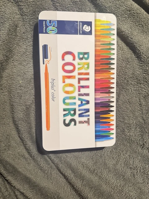 STAEDTLER BRILLIANT COLOURS 50 Stk Filzstifte Stifte Stabilo Malen ...