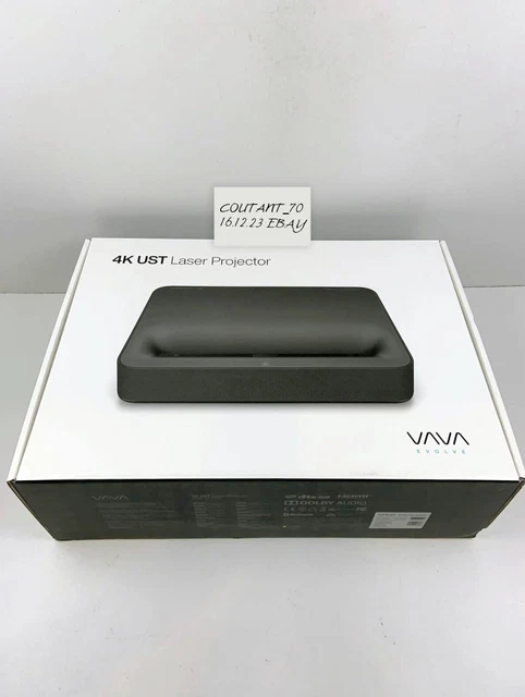 VAVA 4K UHD Smart Ultra Short Throw Laser TV Home Theater Projector ...