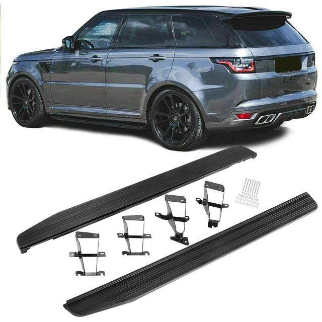 BLACK SIDE STEPS Running Board For Range Rover Sport L494 Rover Vogue ...