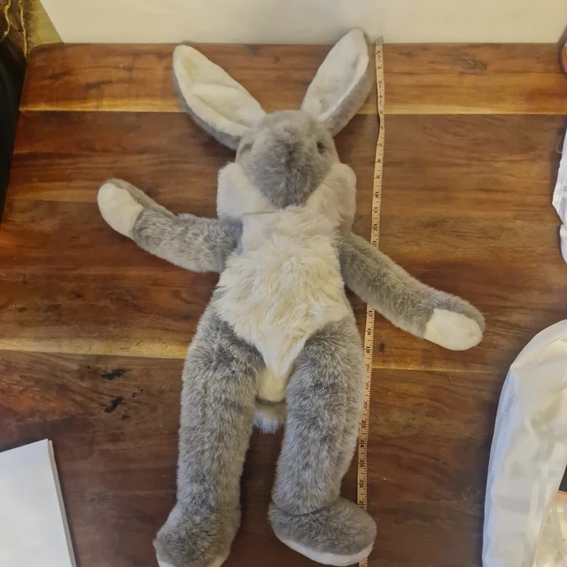 APPLAUSE 29& LARGE Vintage Brown & White Bunny Rabbit Soft Toy Plush ...