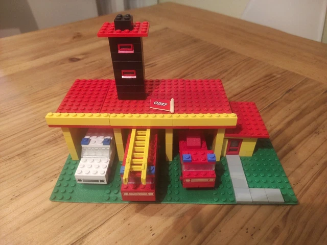 LEGO SYSTEM 347 Feuerwehr Haus 70er 70s Fire Station ohne Bauanleitung ...