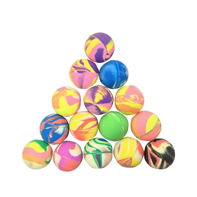 25 PCS 25 mm Bouncy Balls Rubber Jumping Balls Toy Balls for Children ...