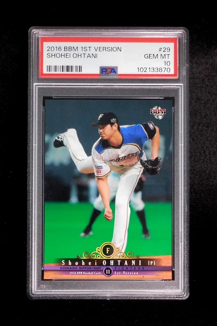 2016 BBM 1ÈRE Version Shohei Ohtani #029 Japonais Nippon-Ham Fighters NPB PSA 10 EUR 114,71 ...