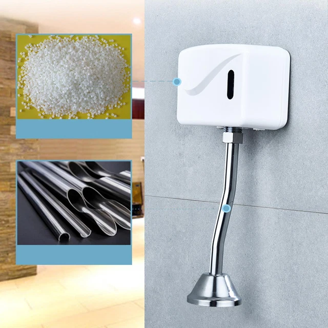 SMART AUTOMATIC URINAL Sensor Flush Valve Auto Flushing Wall Mounted ...