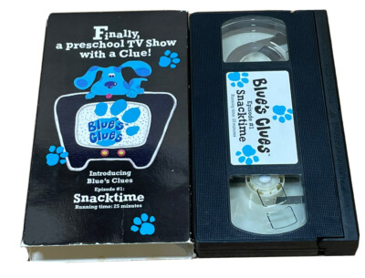 *RARE* BLUE'S CLUE'S 1996 Pilot Episode Snacktime VHS Nickelodeon ...