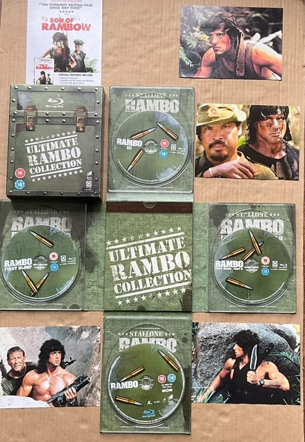 ULTIMATE RAMBO COLLECTION-BLU Ray Films/ Movies Box Set-Stallone- Cards ...