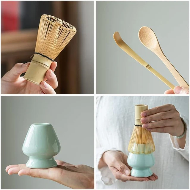 MATCHA WHISK SET, Bamboo Whisk(Chasen) - Traditional Scoop (Chashaku ...