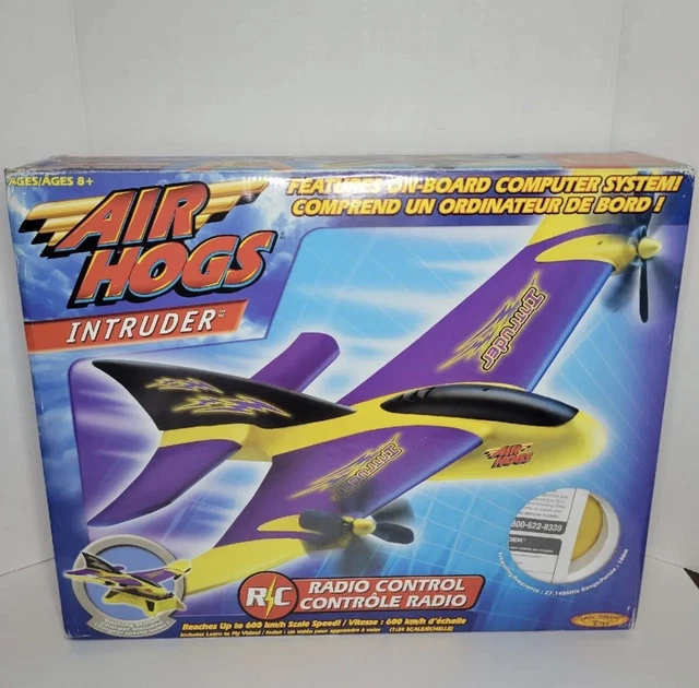 VINTAGE AIR HOGS (INTRUDER) Remote Control Plane On-Board Computer RC ...