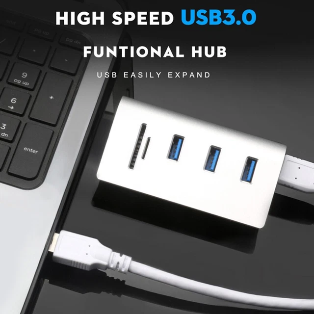 USB3.0 CABLE DIVIDER Computer HUB Concentrator Portable Hub Multi ...