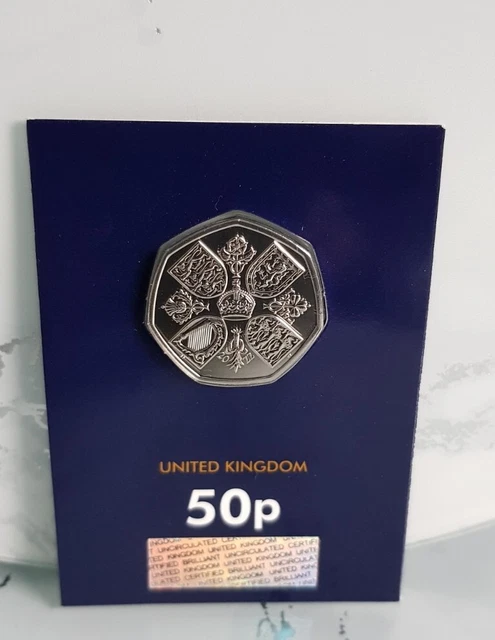 2022 KING CHARLES III (1st Portrait) Queen Elizabeth II 50p Fifty Pence ...