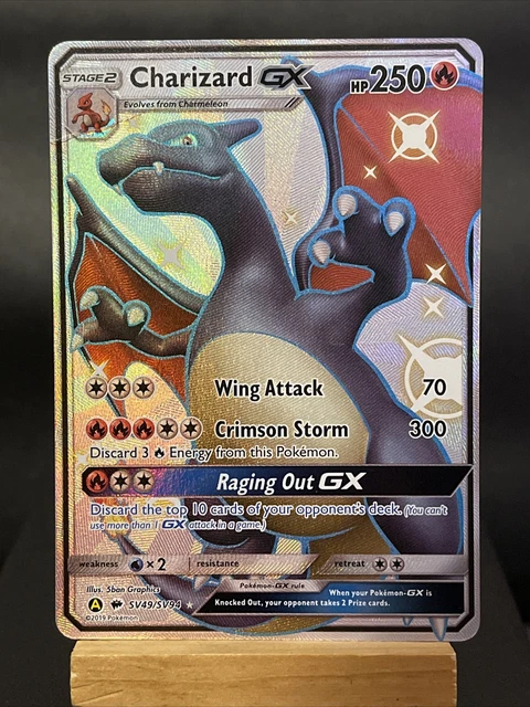 POKEMON TCG CHARIZARD Gx Sv49/Sv94 Hidden Fates Shiny Vault Psa 8 Near ...