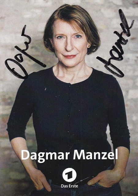 DAGMAR MANZEL - dt. Schauspielerin, "Tatort", Original-Autogramm! EUR 3 ...