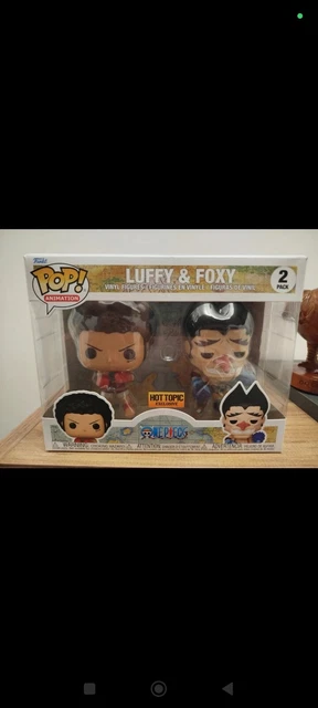 FUNKO POP ONE Piece Luffy & Foxy Hottopic Barcode 2 Pack Look Photo EUR ...