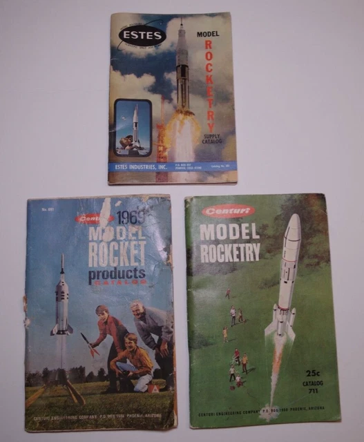 VINTAGE ESTES 1968 and Centuri 1969 1970 Model Rocketry Rocket Products ...