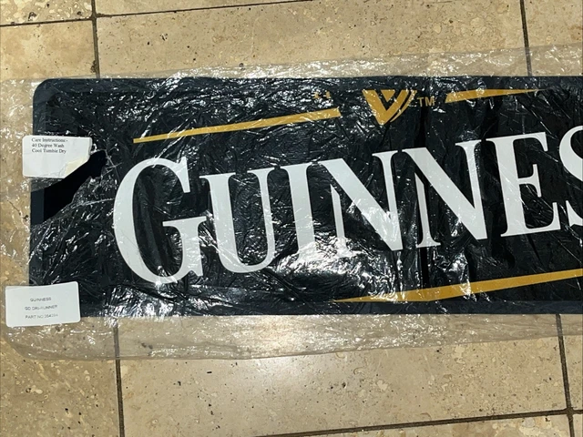 GUINNESS BAR RUNNER Mat 82cms x 22cms Man Cave Home Bar Pub New £16.15 ...