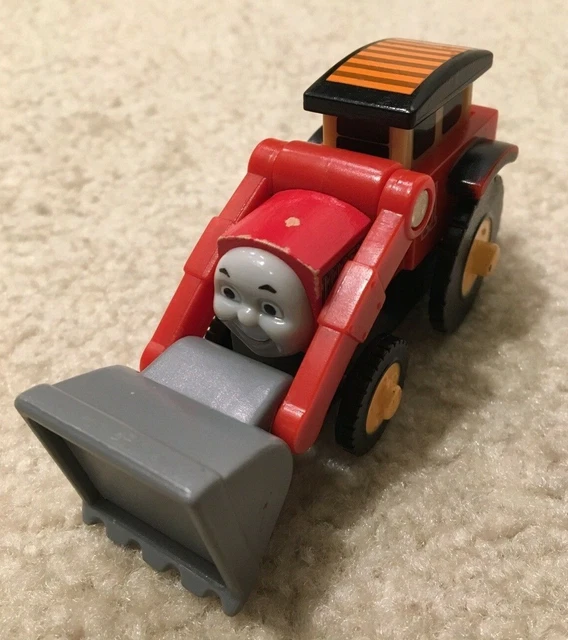 THOMAS FRIENDS JACK Digger Excavator Red Vehicle Toy Figure Wooden ...