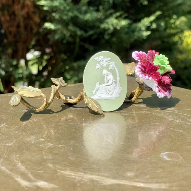 GEORGE III WEDGWOOD Green Jasper Poor Maria Buckle Medallion $1,900.00 ...