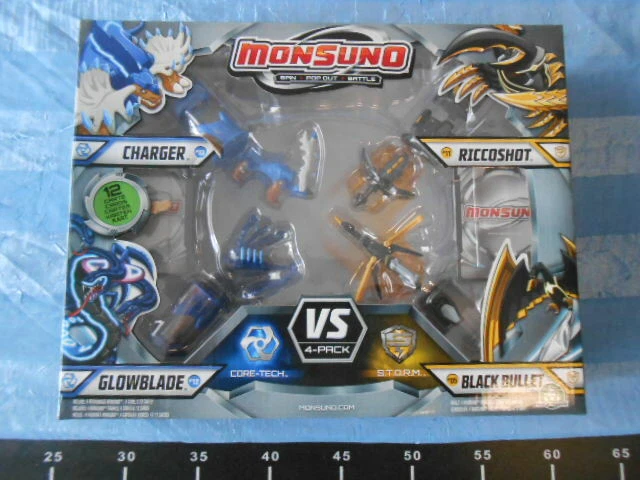 MONSUNO JAKKS PACK 4 Figure Starter Animal Core Card RICCOSHOT CHARGER ...