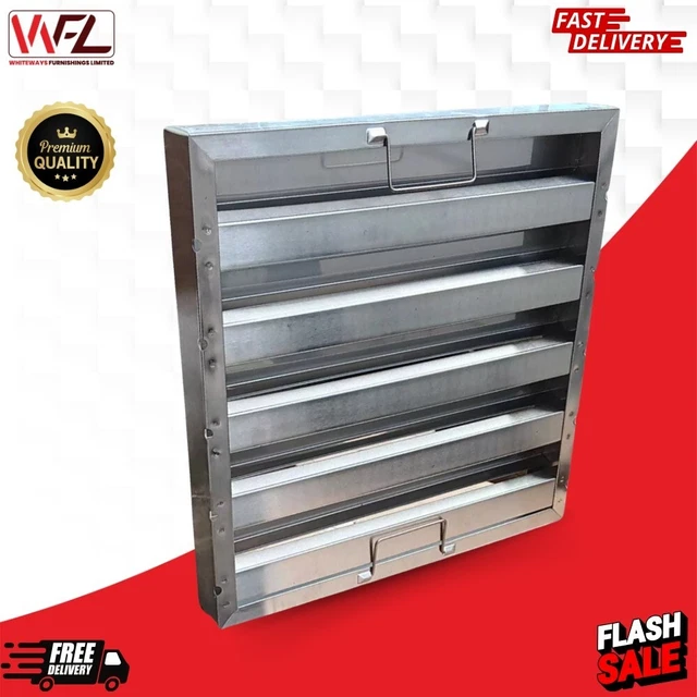 RESTAURANT KITCHEN EXTRACTOR Hood Canopy Spare Baffle Grease Filter ...