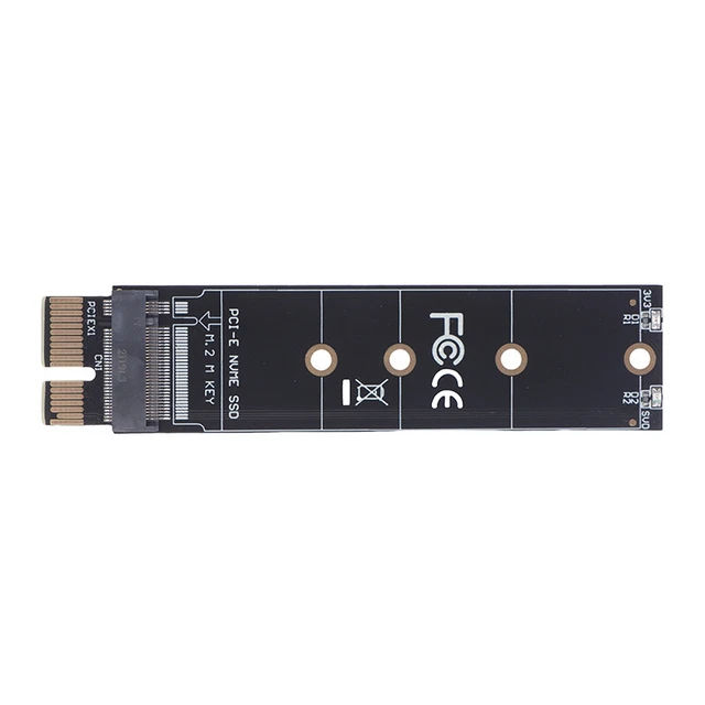 PCIE TO M2 Adapter NVMe SSD M2 PCIE X1 Raiser PCI-E PCI Express M Key ...