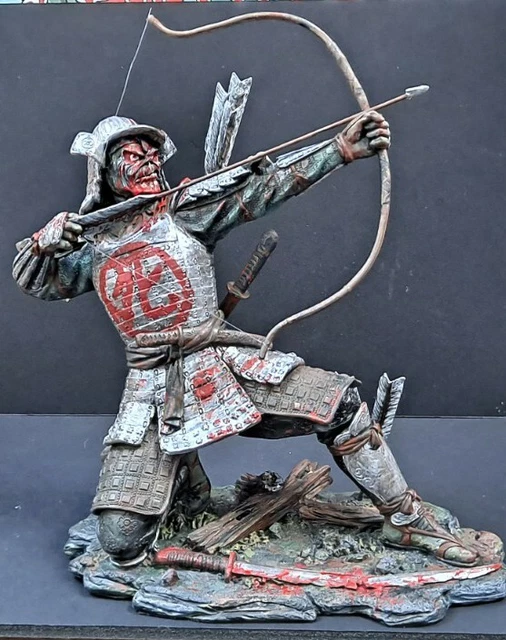 IRON MAIDEN CUSTOM FIGURE Eddie Samurai Warrior Archer Figurine Statue ...