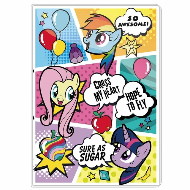 MY LITTLE PONY A5 PVC Notebook Exercise Book - Gift for Girls Rainbow ...