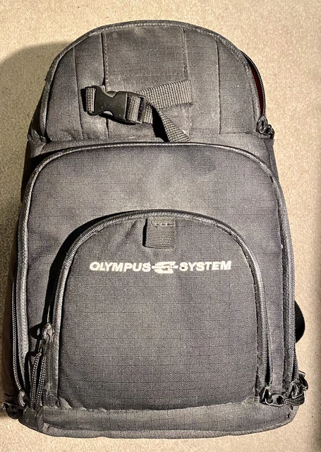OLYMPUS E-SYSTEM CAMERA Multi Compartment Variable Layout Backpack Black 14" £0.99 - PicClick UK