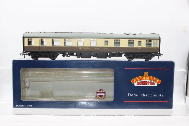 BACHMANN 39-102 OO Gauge BR Mk1 Restaurant Car RU Chocolate/Cream WR ...