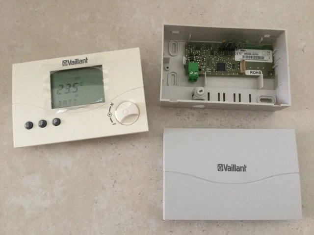 VAILLANT VRT360F WIRELESS ROOM THERMOSTAT & RECEIVER (Read Description ...