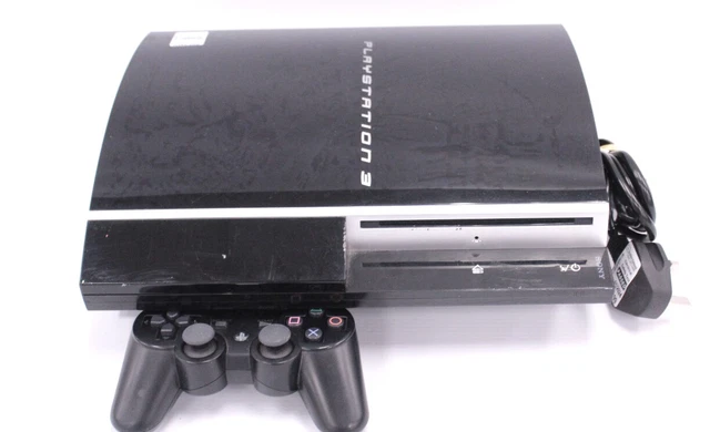 SONY PLAYSTATION 3 PS3 40GB Game Console Bundle Inc 1 Controller, Black ...