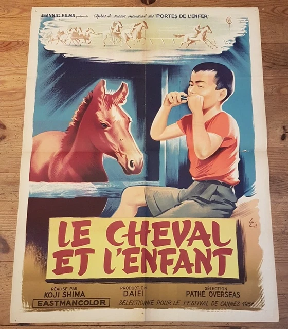 AFFICHE ORIGINALE LE CHEVAL ET L'ENFANT de Koji Shima 60x80 EUR 100,00 ...
