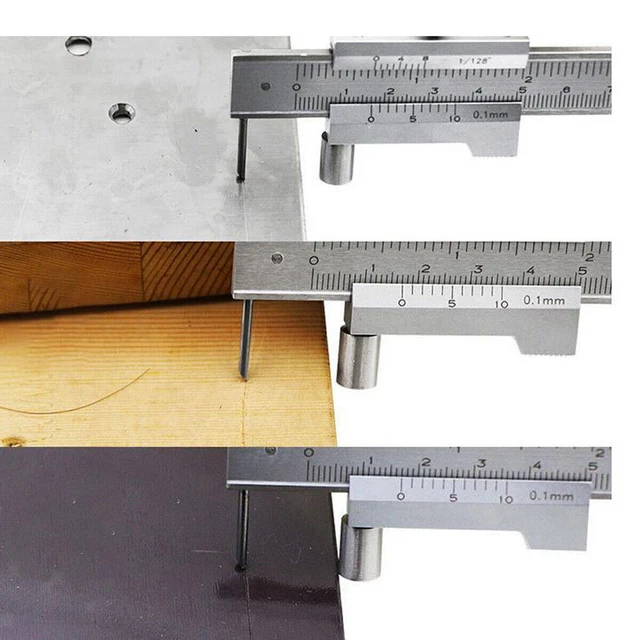 200MM STAINLESS STEEL Parallel Marking Gauge Vernier Caliper W/Carbide ...