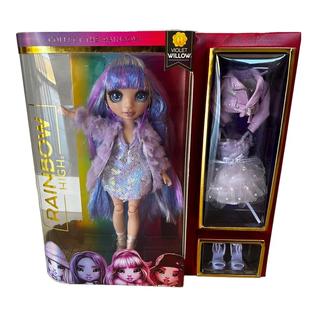 RAINBOW HIGH SERIES 1 Fashion Doll - Violet Willow Purple & 2nd Clothes ...